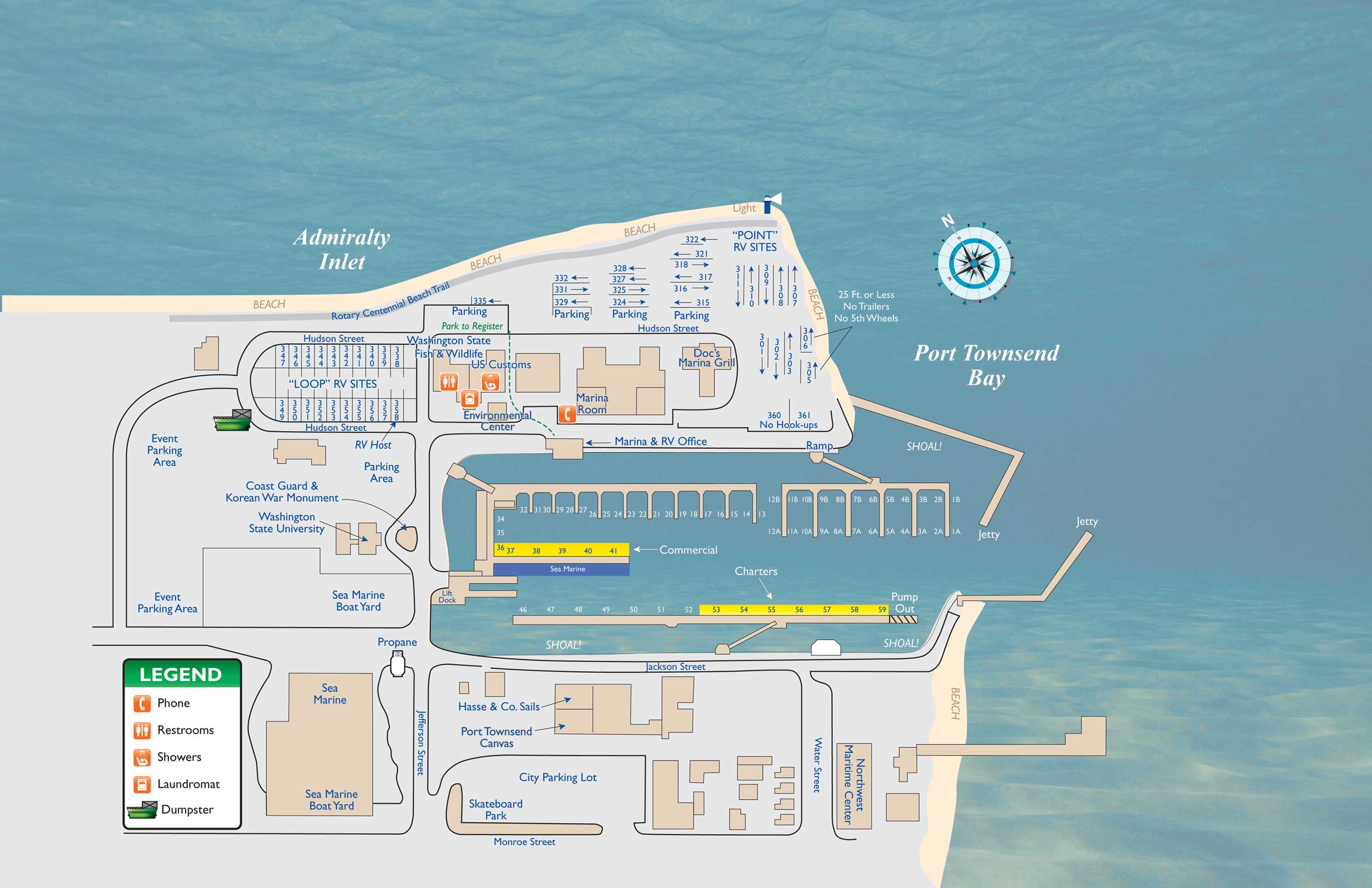 Harbor Campground Review – Point Hudson Marina, Port Townsend, WA ...