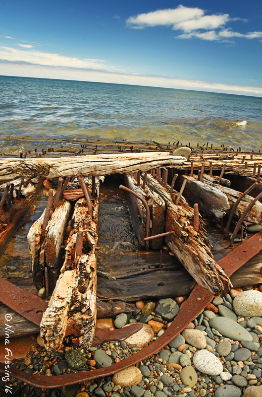 Old shipwreck by Pictured Rocks – Wheeling It: Tales From a Nomadic Life